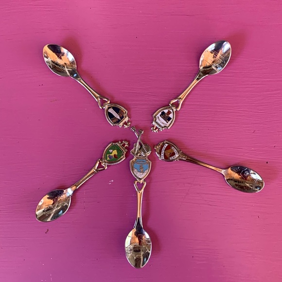 Other | Set Of 5 Vintage Souvenir Spoons States Tn Ky Ny Nj Pa | Poshmark